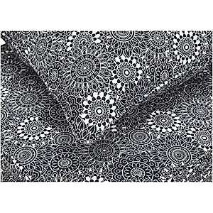 Amazon Basics Deep Seat Patio Seat and Back Cushion Set - Black Floral