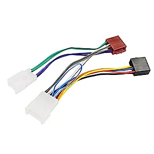 ISO Wiring Harness,Car Radio Stereo Plug Adapter Connector Compatible with Toyota, Black
