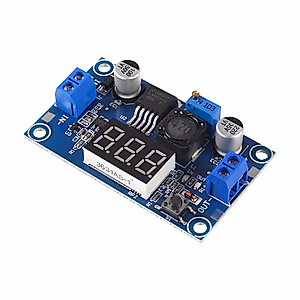 AEDIKO 8pcs LM2596 Buck Converter DC-DC LM2596S Voltmeter Buck Converter Step-Down Regulator 4.0-40V to 1.25-37V DC 36V to 24V to 12V to 5V Power Supply Module with LED Display
