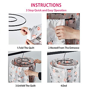 WNHTFAC Round Spiral Hanger Quilt Rack, Spiral Shaped Sheets Hanger, Clothes Drying Rack Stainless Steel Space Saving Laundry Hanging Dry Hanger Rail Rotating Quilt Drying Hook for Bathroom Balcony