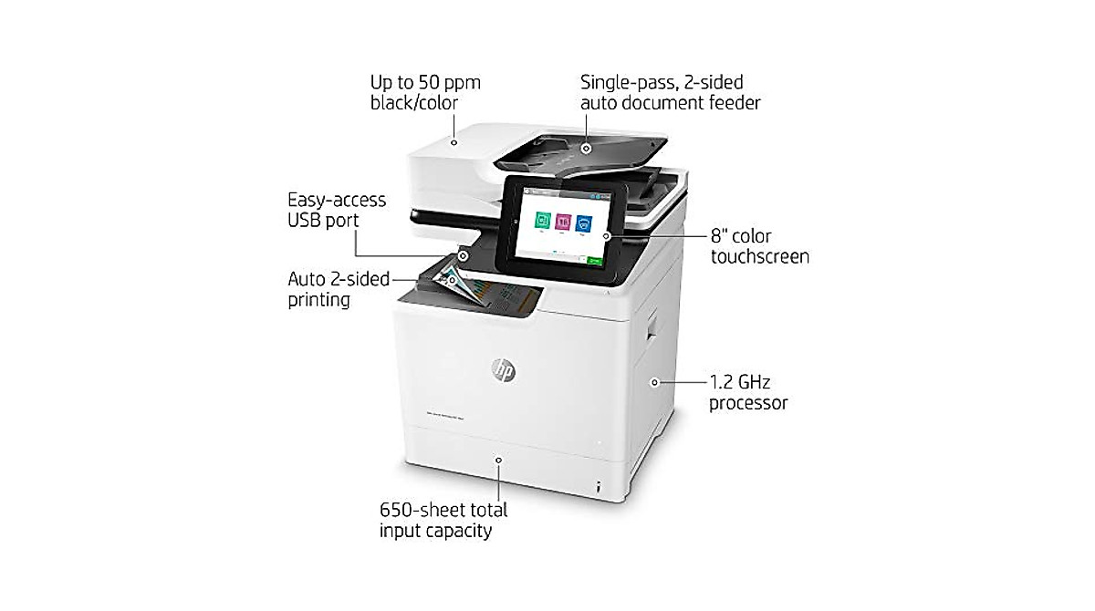 HP Color LaserJet M681dh MFP Printer | Secure Business MFP