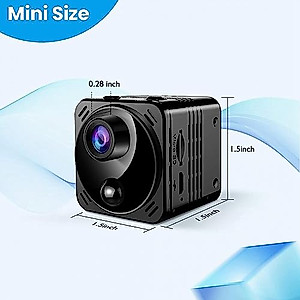 HASTA 4K Mini WiFi Nanny Camera Long Standby Built-in Battery Motion Detection Alarm Surveillance Camera(B)