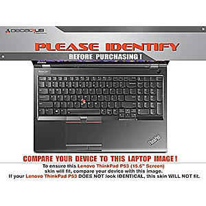 Decalrus - Protective Decal Skin Sticker for Lenovo ThinkPad P53 (15.6" Screen) case Cover wrap LEthnkpd15_P53-243
