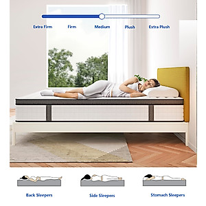 elitespace Full Size Mattress,12 Inch Full Mattress in a Box,Hybrid Memory Foam Spring Full Mattresses,Soft and Comfort Medium Firm Mattress,CertiPUR-US Certified., ELSP776F12