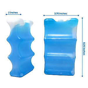 Healthy Packers Ice Packs for Coolers | Can Coolers | Breastmilk Cooler Ice Pack | Long-Lasting Reusable Ice Packs (6 Can - 4 Pack)