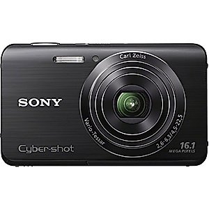 Sony Cyber-shot DSC-W650 16.1 MP Digital Camera with 5x Optical Zoom and 3.0-Inch LCD (Black) (2012 Model)