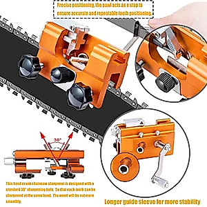 Chainsaw Sharpening Kit, Fast Chain Saw Shaperener Tool, Portable Chainsaw Sharpening Jig, Hand Crank Chainsaw Blade Sharpener, Electric Chainsaw File/Sharpener Accessories for All Kinds of Chain Saws