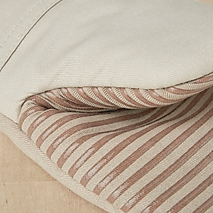 KitchenAid Ribbed Soft Silicone Oven Mitt Set, 7"x13", Milkshake 2 Count & Beacon Two-Tone Non-Slip Mini Oven Mitt Set, Milkshake/Beige, 5.5"x8", 2 Piece