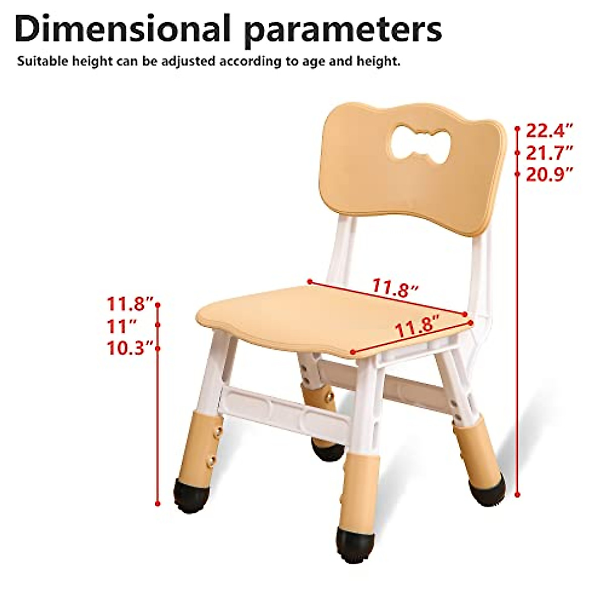 LUUYOUU Kids' Desk Chairs Adjustable Height is Suitable for Children's Chairs Used in Families, Schools and Day-Care Between 2-10 Years Old The Max Bearing Capacity is 220LB(5PCS-Mint Green)