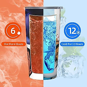 LAZHANG Mariah Music The Scientist Stainless Steel Insulated Car Sippy Cup With Lid Travel Mug for Cold Hot 20 oz