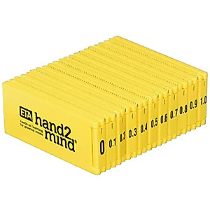 hand2mind Folding Fraction and Decimal Number Line for Classroom, 4th Grade Math Manipulatives, Teacher Supplies, Homeschool Supplies, Fraction Manipulatives, Activity Guide (1 Set of 2)