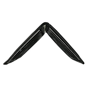 Marshal Bifold Leather RFID Blocking Wallet For Men & Women | Genuine Leather Holder With 19 Slots, 2 Bill Compartments & ID Window For Credit/Debit Cards, Money & More (Black)