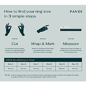 PAVOI 18K Yellow Gold Plated Cubic Zirconia Dual Stacking Rings for Women | Gold Eternity Band for Women | Thumb Ring | Size 8