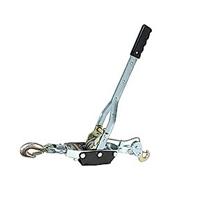 buripes 4 Ton (8,800 Lbs) Load Capacity 2 Hook Steel Cable Puller with Dual Gears & Anti Skid Handle, Heavy Duty Cable Winch Puller | Come Along Winch | Chain Puller | 4 Ton Power Puller