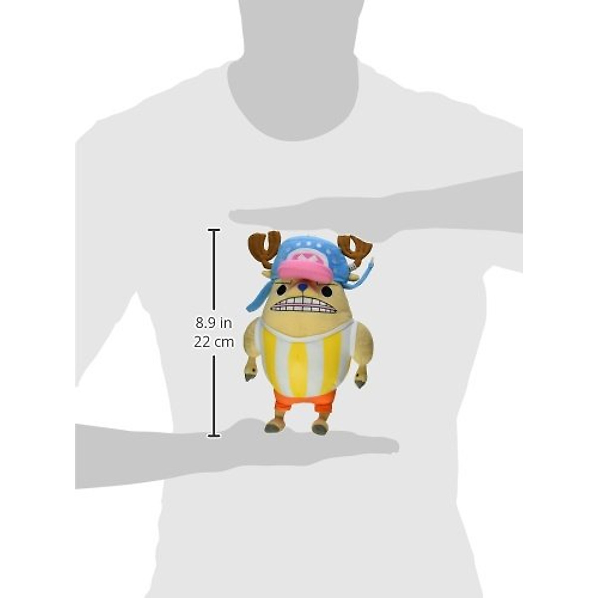 GE Animation GE-52712 One Piece 15" Tony Tony Chopper Kung Fu Point Stuffed Plush