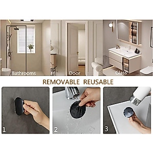 MEILEW Heavy Suction Cup Hooks，Large Suction Cup Hook Hanging Towel Inside Shower Wall，Home so Strong Suction Cup Hooks for Shower Window Bath and Glass Hanging up to 22 lbs(2-Pack), White, D-260015