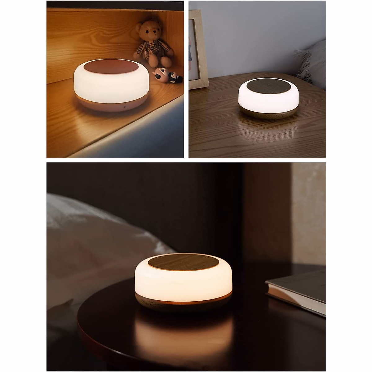 LANAFARA Nursery Night Light, Baby Night Light with Dimmable 3 Color Light LED Bedside Touch Lamp for Kids Breastfeeding Nightstand Light