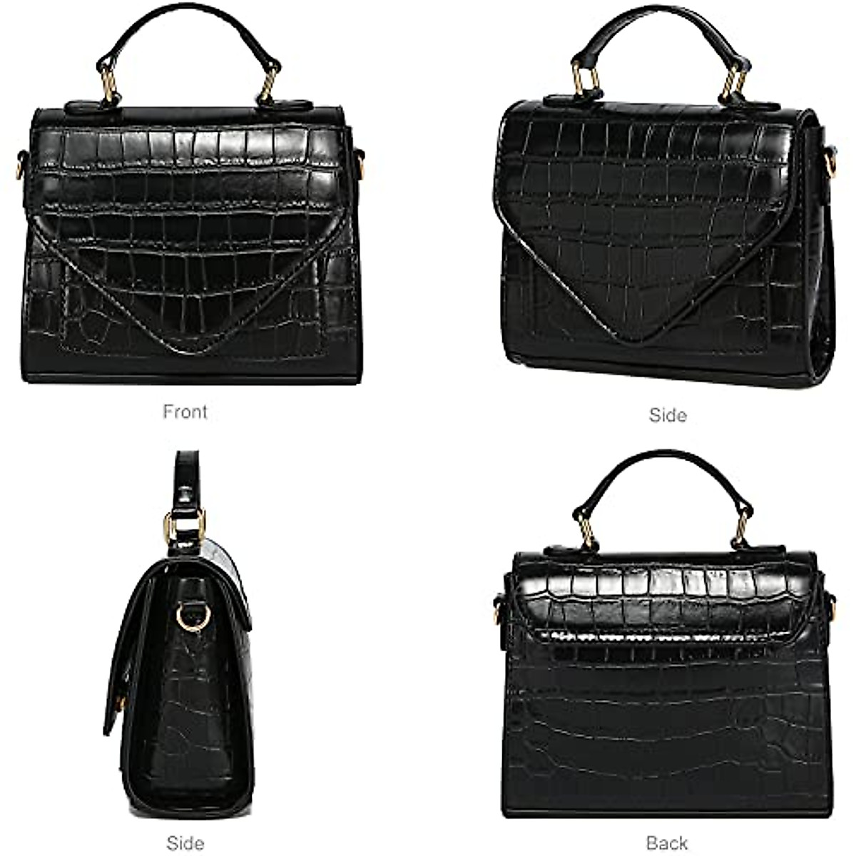 CATMICOO Croc Mini Purses for Women Trendy Small Handbags