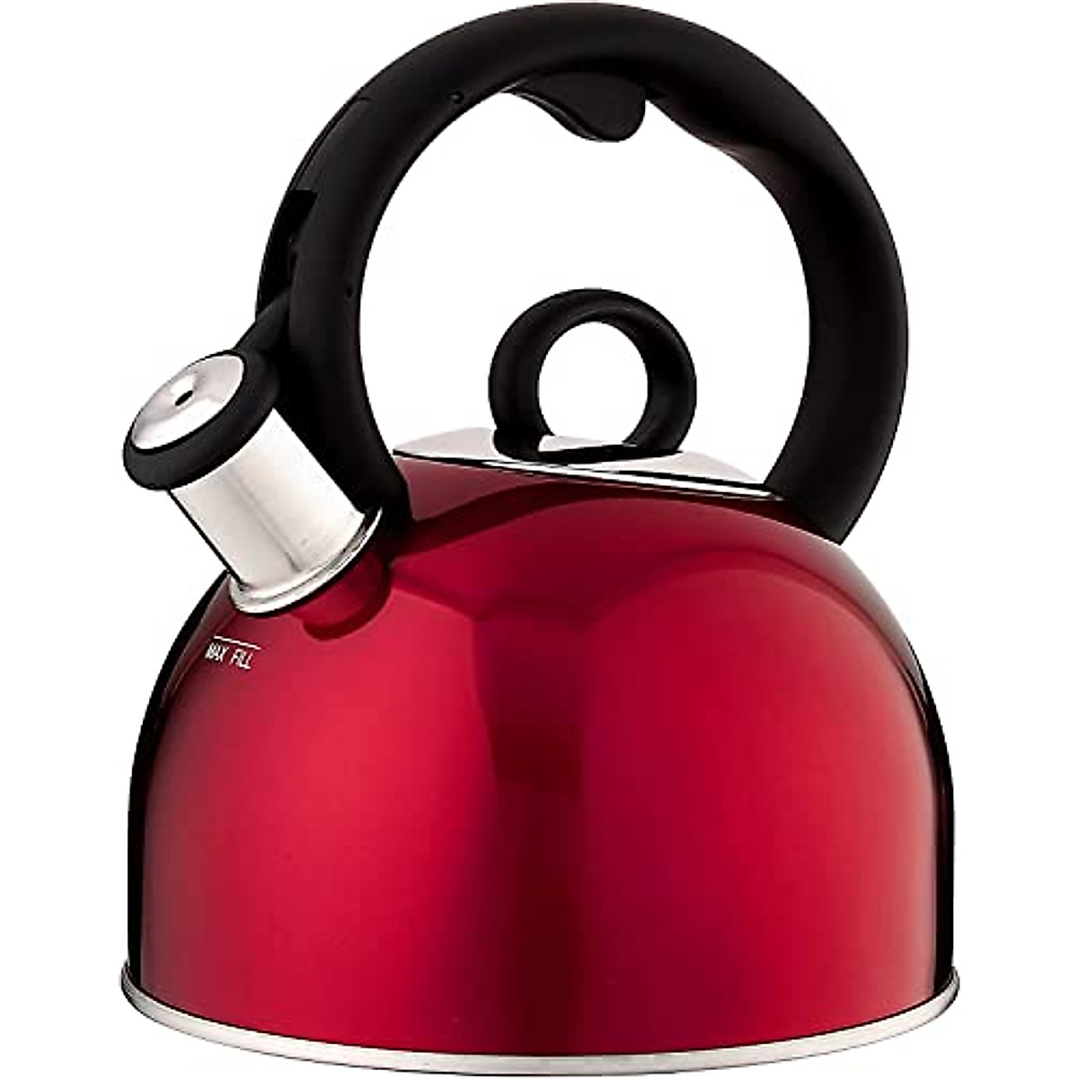 Cuisinart CTK-S17MR Aura 2-Quart Teakettle, Make 2-Quarts of Boiling Water in this Classic Tea Kettle, Metallic Red