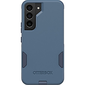 OtterBox Galaxy S22 Commuter Series Case - Rock Skip Way, Slim & Tough, Pocket-Friendly, with Port Protection Blue
