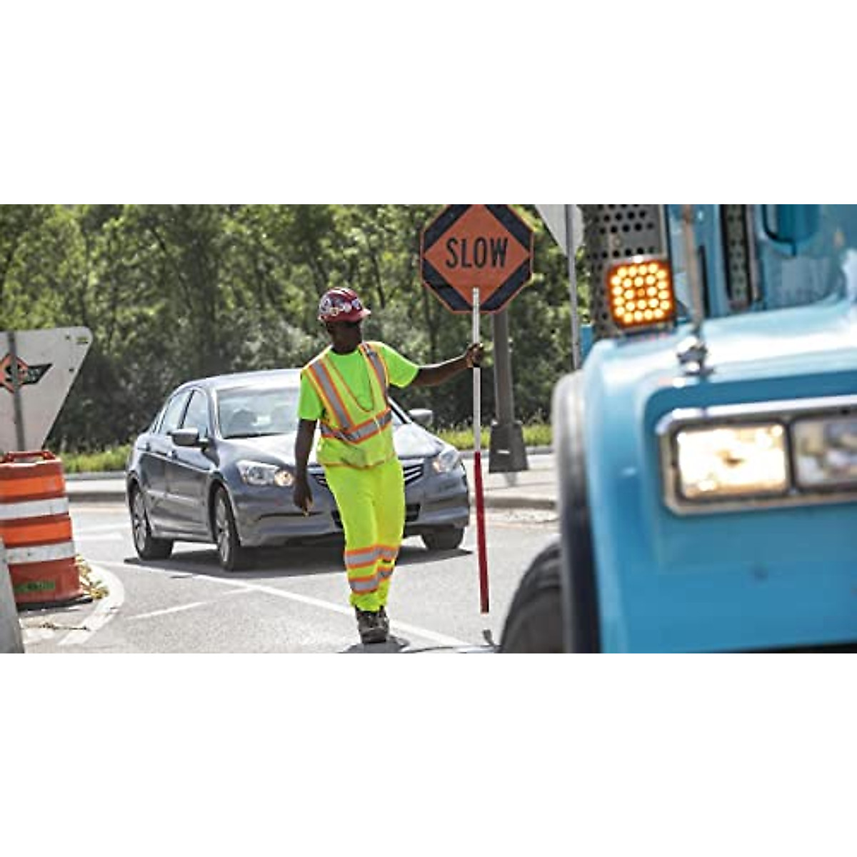 Ergodyne unisex adult Class Two-tone Reflective Safety Pants, Lime, Large-X-Large