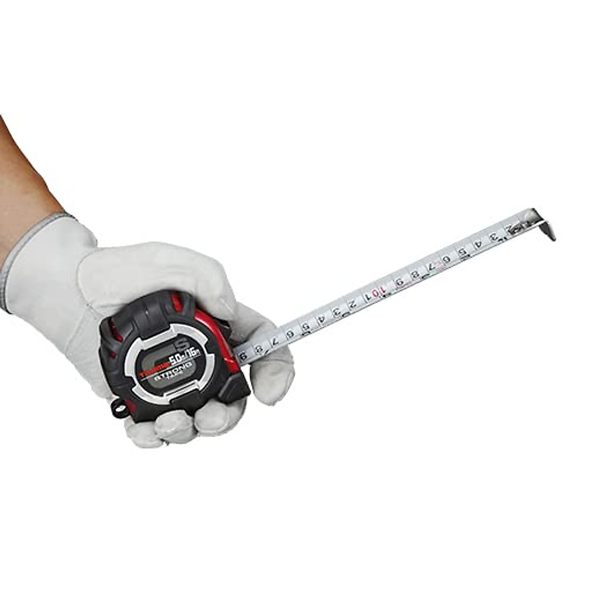 TAJIMA Tape Measure - 16ft/5m x 1in GS-Lock Measuring Tape with Compatible Clip & Hook - GS-C16/5MBW