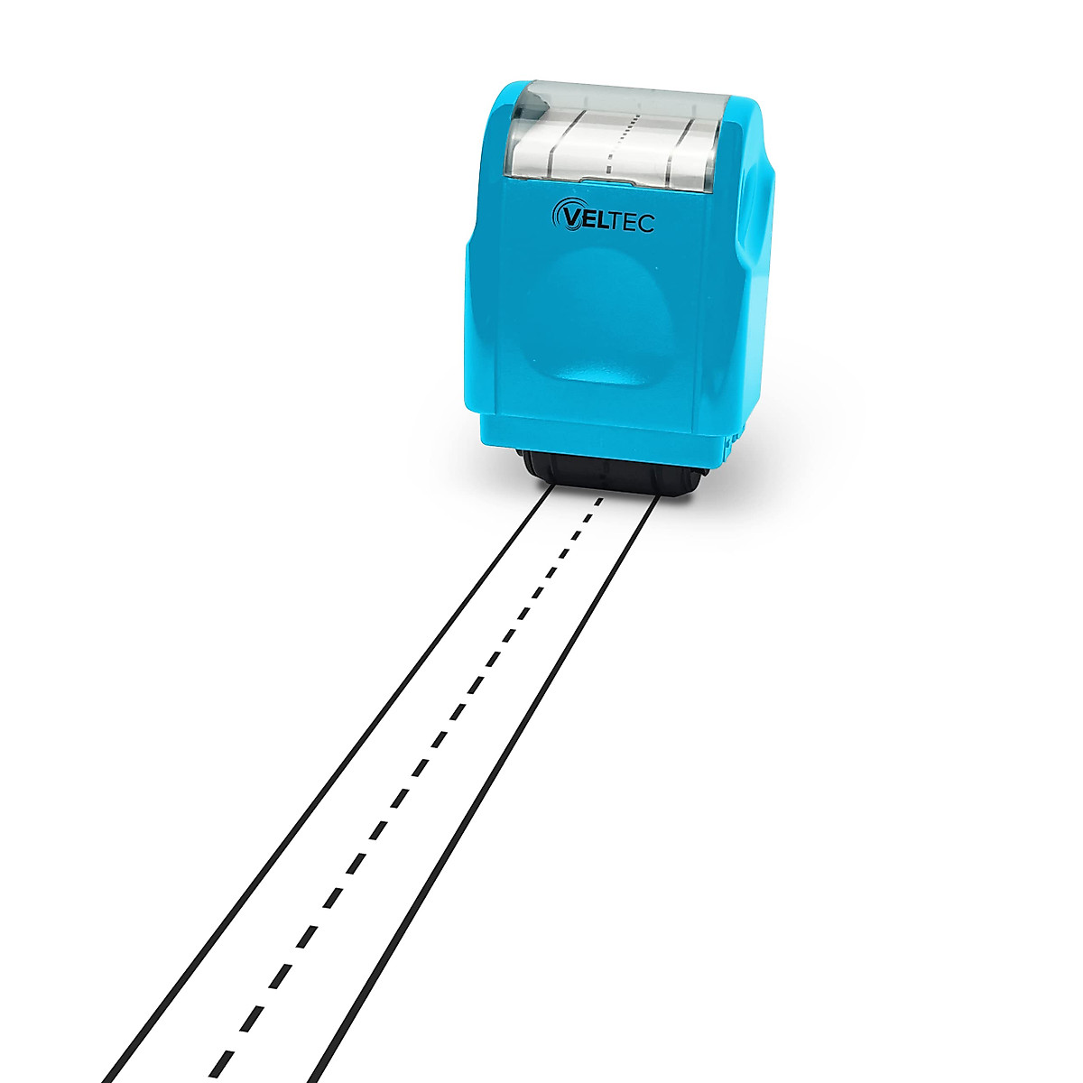 Veltec Dashed Handwriting Lines Practice Roller Stamp for Kids, Parents and Teachers (Light Blue)
