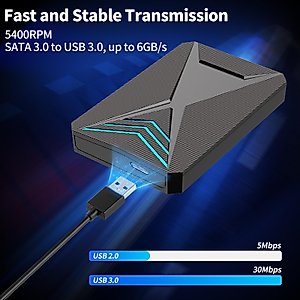 jmaisiu Retro Game Console HDD 2T, Hyper Base LBox with 4280 Hot Retro Games, Launchbox Game System with 18 Emulator Console, Plug and Play for Win 8.1/10/11, Up to 6GB/s, 5400 RPM