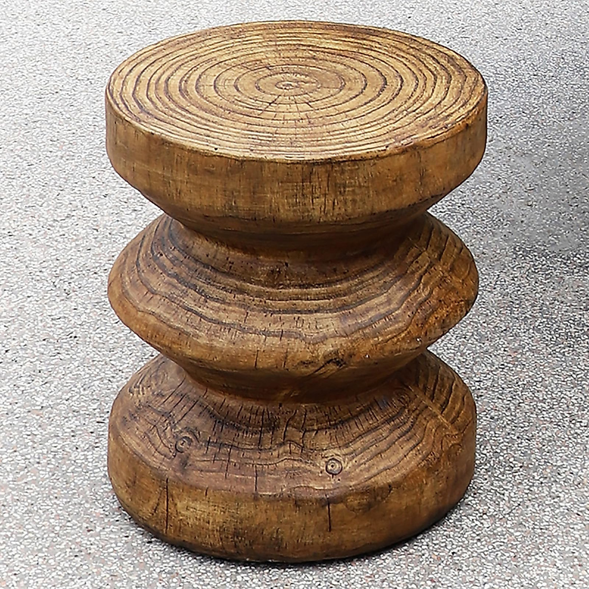 Outdoor side table,Wooden stool,Garden outdoor stool,Wabi-sabi style stool, outdoor courtyard, open-air garden, anti-corrosion imitation wood wedding layout, chair, balcony, sturdy and short pier