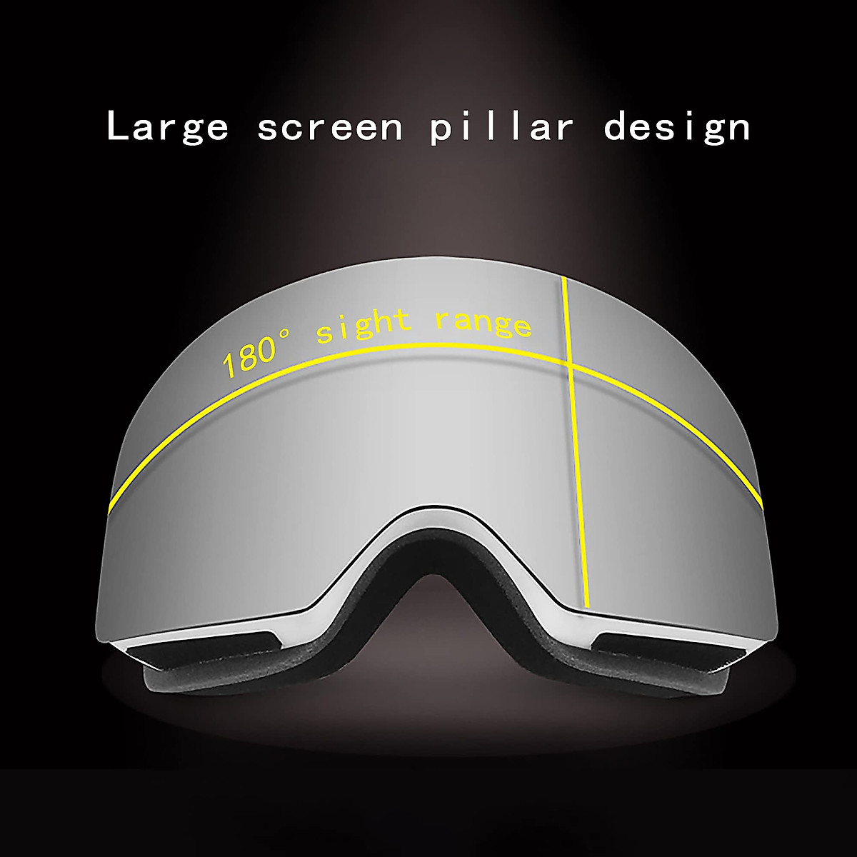 SooGree Ski Goggles - Over Glasses Ski/Snowboard Goggles for Men, Women & Youth Snow Goggles Glasses UV Protection Anti-Fog