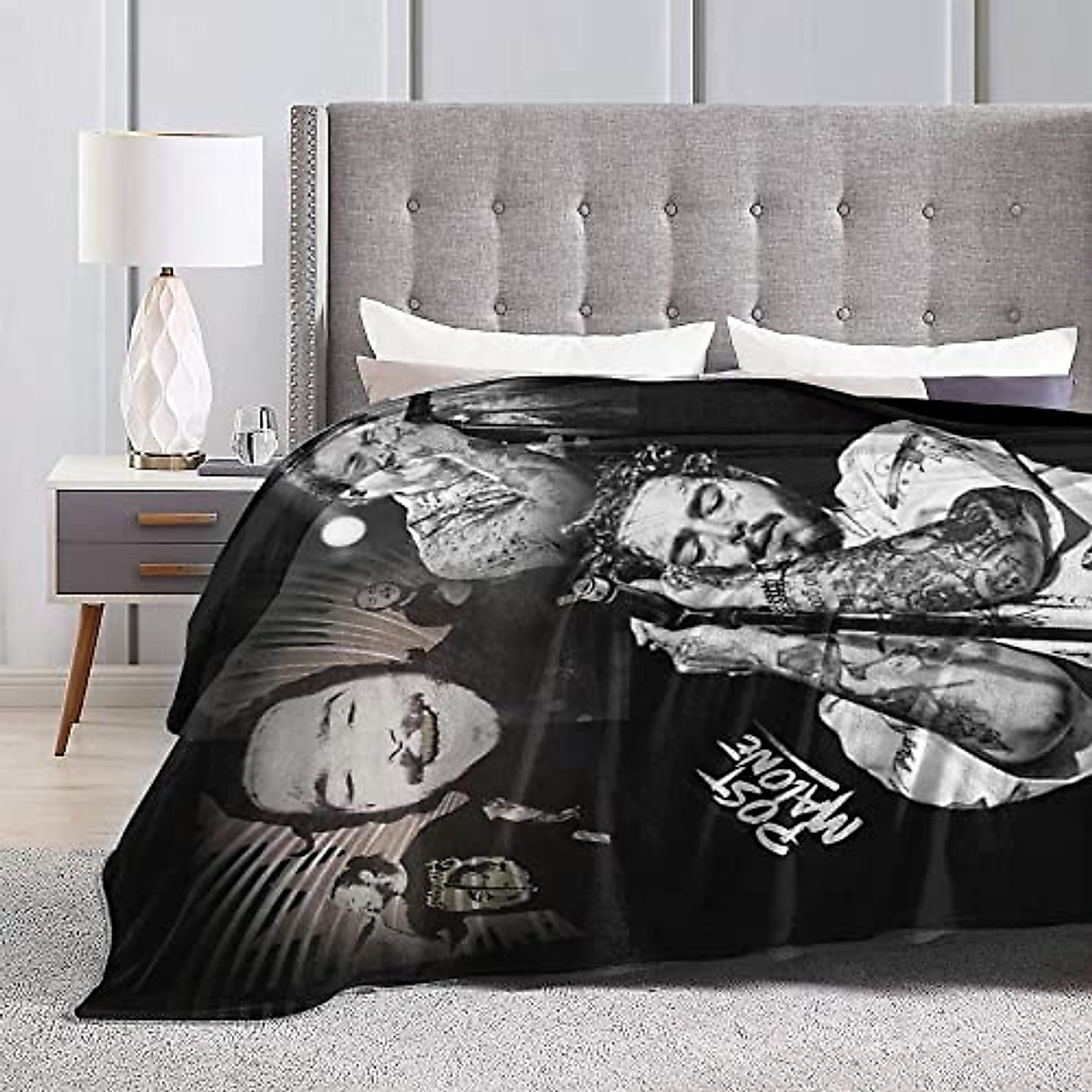 Novelty Sofa Throw Blanket, Singer 3D Print Super Soft Flannel Bed Blanket, Breathable No Fade Fuzzy Blanket for Fall Winter Living Room Bedroom Couch Sofa Indoor Recliner Gift 50X40 in