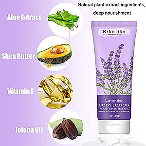 20 Pack Bulk Body Lotion Gift Set, Travel Size Lotion Sets Natural Body Moisturizer with Shea Butter, Body Cream for Women, Birthday Christmas Valentines Gifts Set for Her Girlfriend Mom Wife