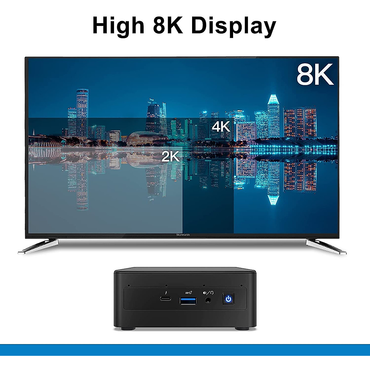 Intel NUC NUC11PAHi7 Mini PC/HTPC,Mini Computer,Windows 11，Four-Core i7 - Up to 4.7 GHz Turbo,NVMe SSD DDR4RAM,WiFi 6,BT 5.0 Thunderbolt 3,8K Support,Quadruple Monitor Capable(32GB RAM+1TB)