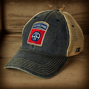 7.62 Design U.S. Army Vintage Trucker Hat (7.62 Design U.S. Army 82nd Airborne Vintage Trucker Hat Navy)