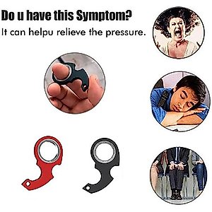 Keychain Spinner Toy, Portable Keyring Spinner Toy, Finger Keychain Spinner Portable Keychain Spinner, Novelty Keychains for Finger Exercise(2PCS)
