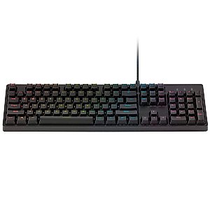 Monoprice Dark Matter Collider Mechanical Gaming Keyboard - Cherry MX Red, Full RGB Customization, Wired, Full N-Key Rollover