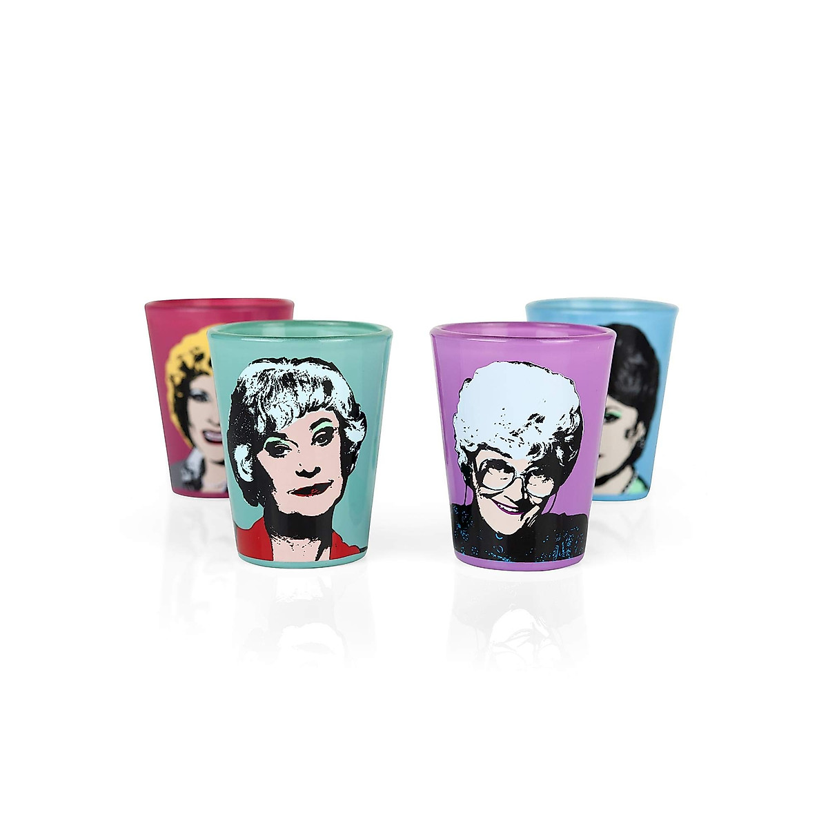The Golden Girls 2-Ounce Character Mini Glasses | Set of 4