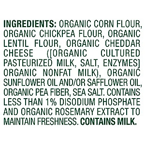 CoComelon Sprout Organic Baby Food, Toddler Snacks, White Cheddar Plant Power Curlz, 1.48 Ounce(Pack of 6)