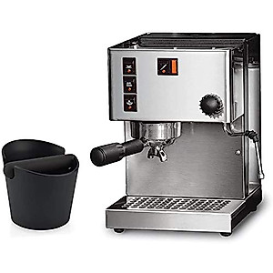 HOMEE Coffee Knock Box 4.8 Inch Shock-Absorbent Durable Barista Style Knock Box With Removable Knock Bar and Non-Slip Base Gift (Round)