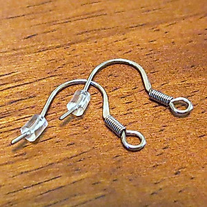 Clear Earring Backs, 200PCS Plastic Earring Stoppers, Tube Earring Findings, Hypo-allergenic Jewelry Accessories