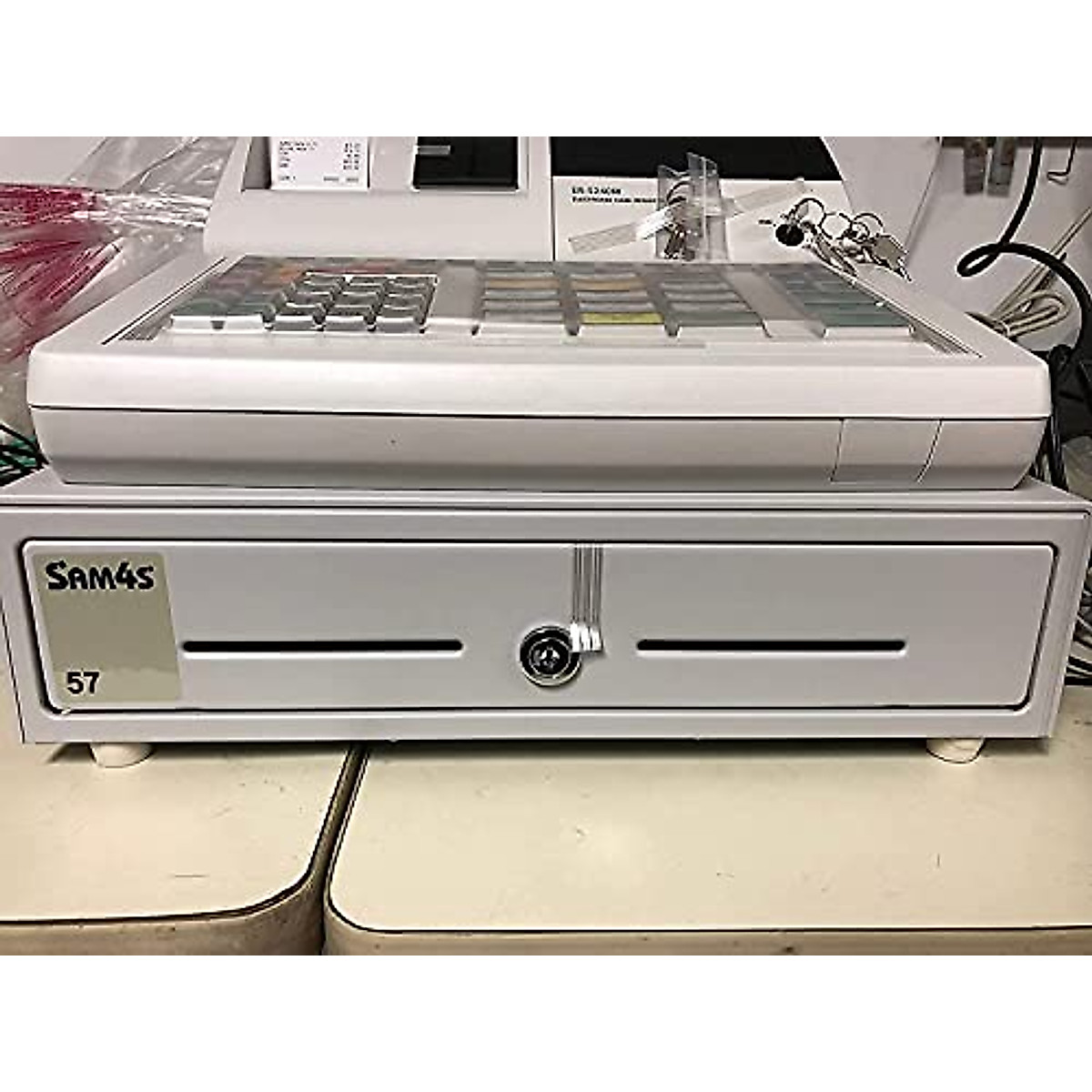 HK SYSTEMS SAM4S Cash Drawer Insert Money Tray Metal wire gripper 57, 5 Bills and 5 Coins, Compatible with Sam4s ER-5200, ER-5240, ER-5215, ER-900 Series, SPS-300 HK-7200 HK-7240 HK-7215 Series