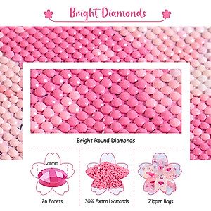 Fairy Angel Girl Sad Angel DIY 5D Diamond Painting Kits Full Drill, Diamond Painting Kits for Adults, Crystal Embroidery Cross Stitch Mosaics Art for Home Wall Decoration Round Drill 30x40cm