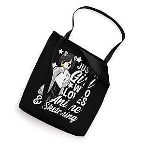 Anime Girl Just A Girl Who Loves Anime and Sketching Drawing Tote Bag