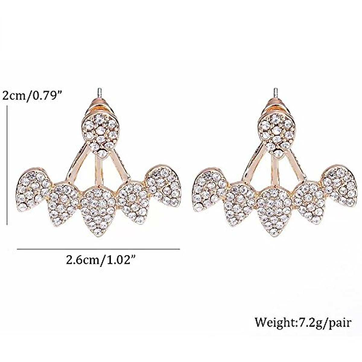 9 Pairs Rose Gold Silver Hollow Lotus Flower Earrings Simple Chic Crystal Pearl Turquoise Stud Earrings Set