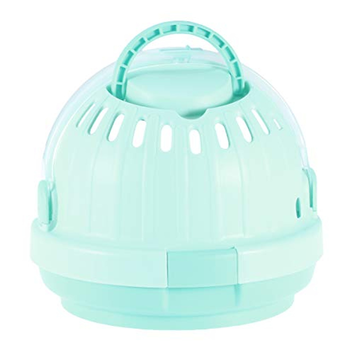 POPETPOP Portable Hamster Cage-Transparent Plastic Small Animal Carrier Fully-Equipped Accessories for Syrian Hamster Gerbil Rat Mouse Squirrel Rodent Travel Carrier-Green