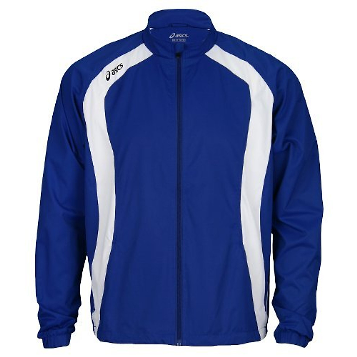 ASICS Jr. Caldera Youth Warm Up Jacket (Large, Royal/White)