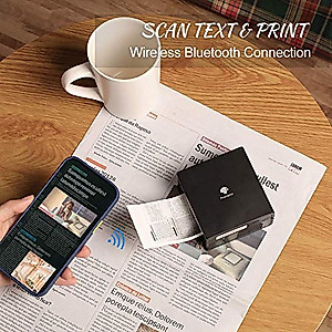 Phomemo M02 Mini Thermal Pocket Printer Mobile Phone Bluetooth Connected Portable Printer Wireless Inkless Sticker Printer Machine Compatible with iPhone Android for Business, Scrapbooking, Crafting