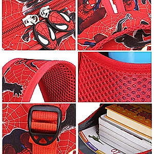 Licputalch Kids School Backpack for Kids Boys Girls, Waterproof Red Backpack for 4-6-8-10-12