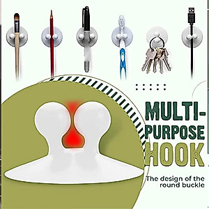 GJAAW 4Pcs Wall Mounted Suction Cup Storage Hook, Toothbrush Holder with Suction Cup, Mini Clear Plastic Suction Cups Without Hooks, No Trace Strong Viscose Hook, Portable