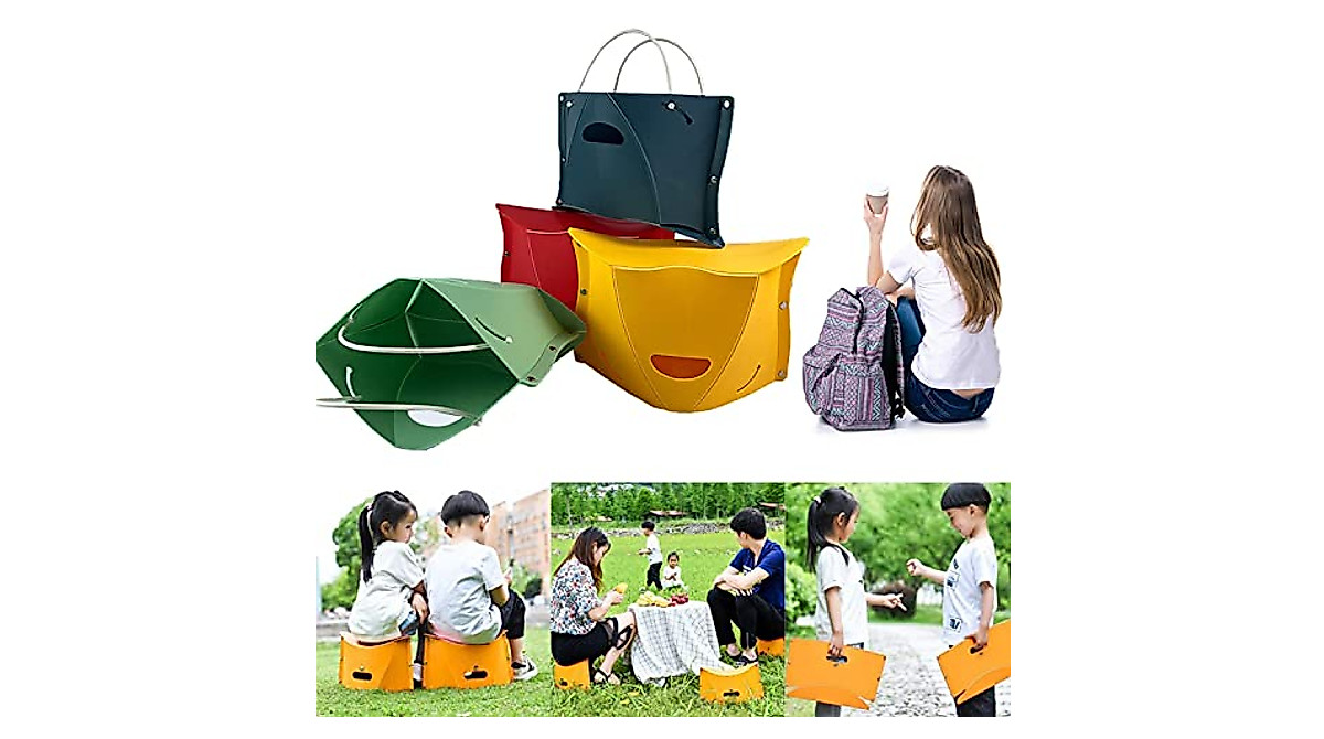 Portable Folding Step Stool for Adults & Kids - Sturdy & Safe